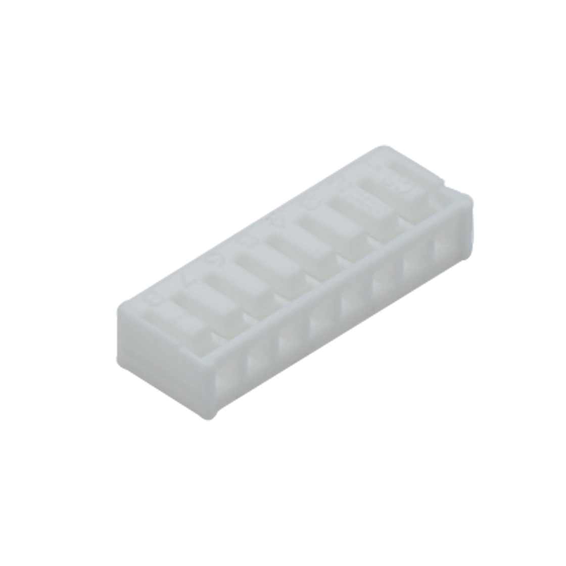 Pitch 2.00mm 立插式Housing 8Pin 本色 HF - 电子谷 - 连接器全品类服务平台