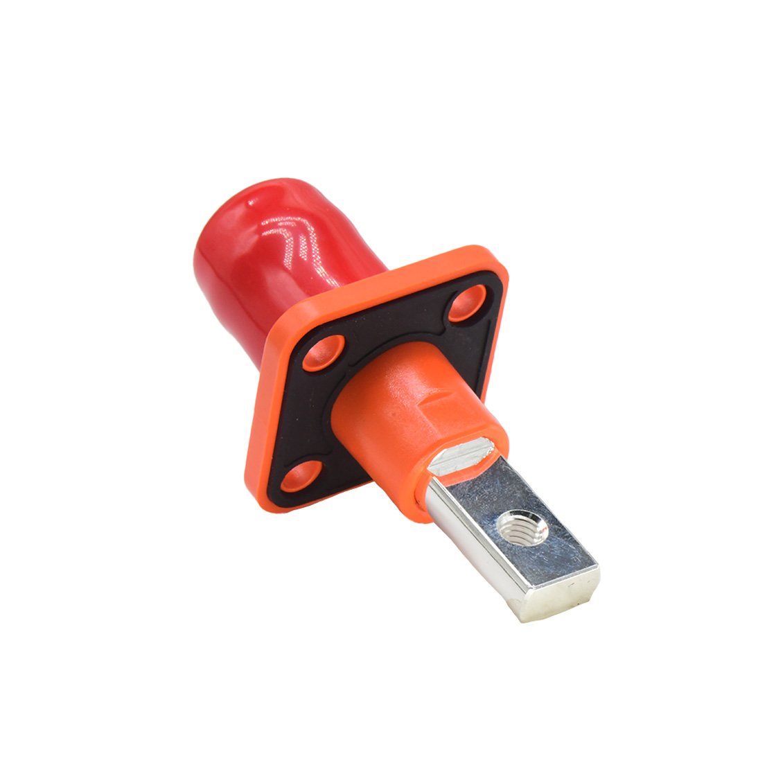 单芯储能连接器120A正极插座 橙色 腰型孔 - 电子谷 - 连接器全品类服务平台