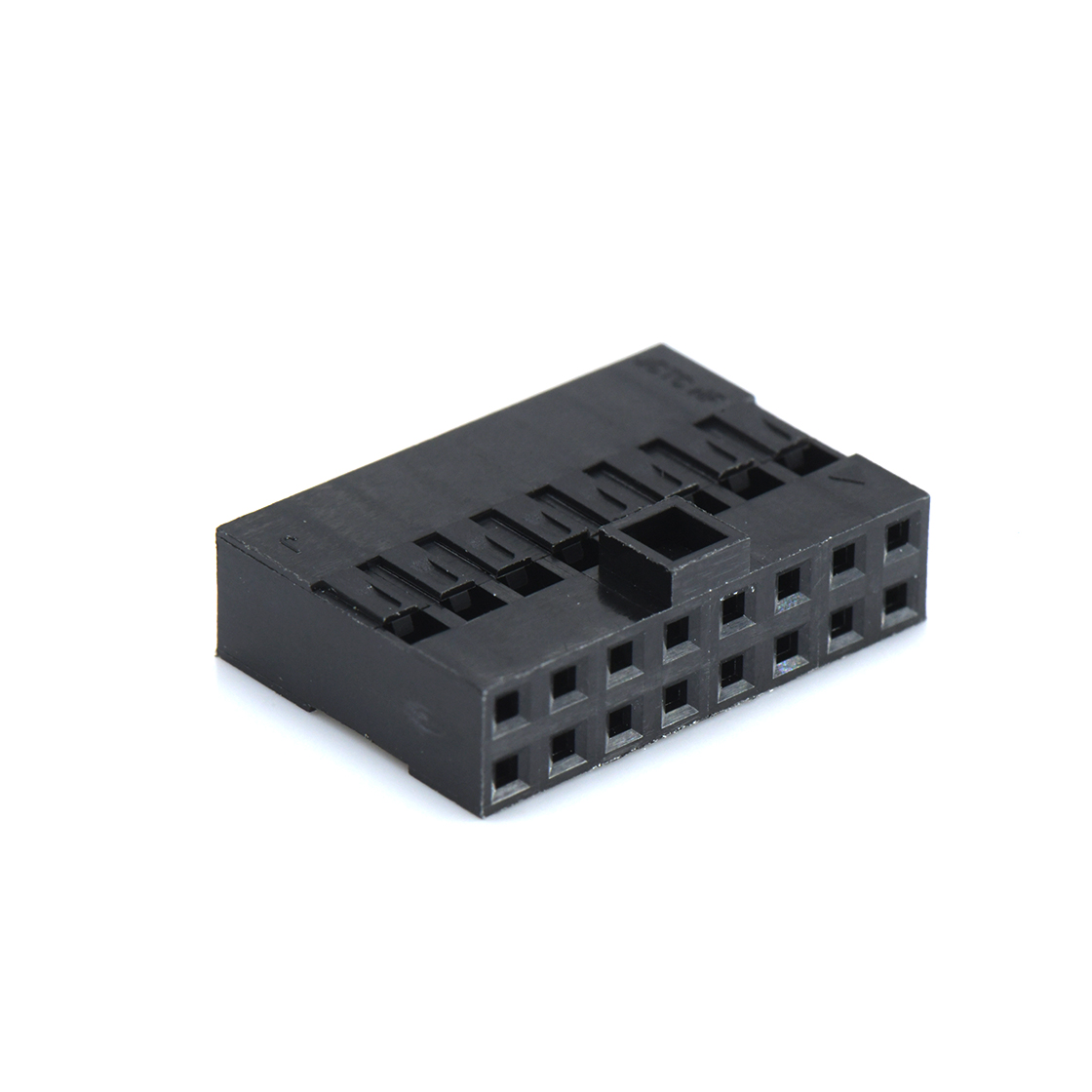 Pitch 2.54mm 双排带低凸台 无卤Housing 2×8pin 黑色 HF - 电子谷 - 连接器全品类服务平台