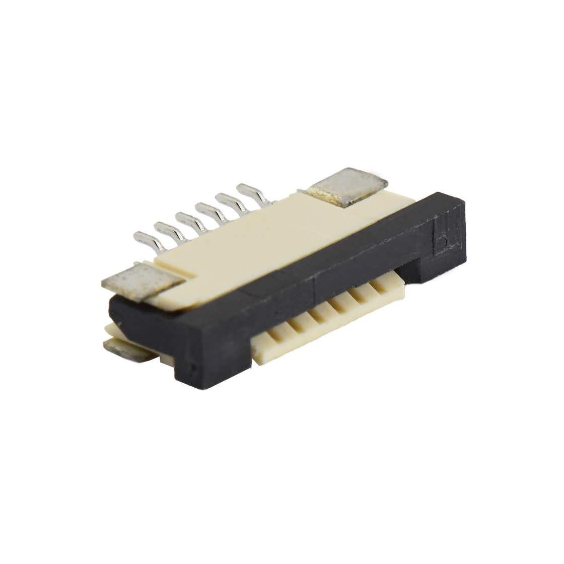 FPC1.0Pitch-H2.5卧贴上接触抽屉式 6pin 本色 镀亮锡 - 电子谷 - 连接器全品类服务平台